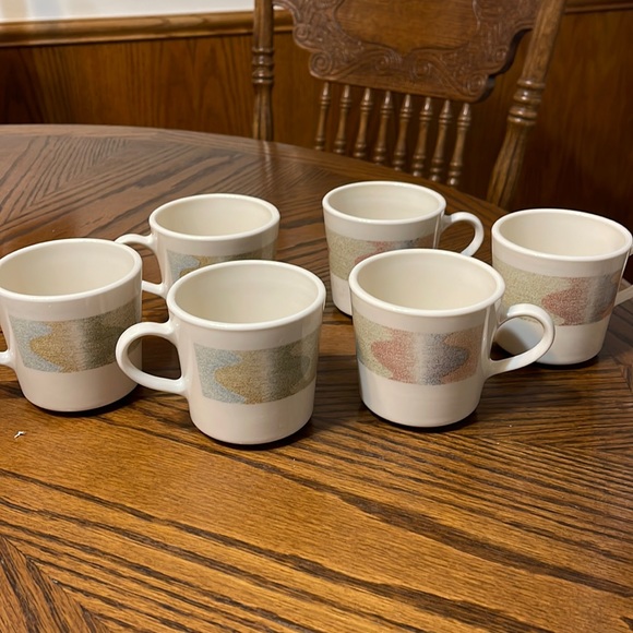 Corningware | Dining | Six Vintage 98s Corning Coffee Mugs Mirage ...